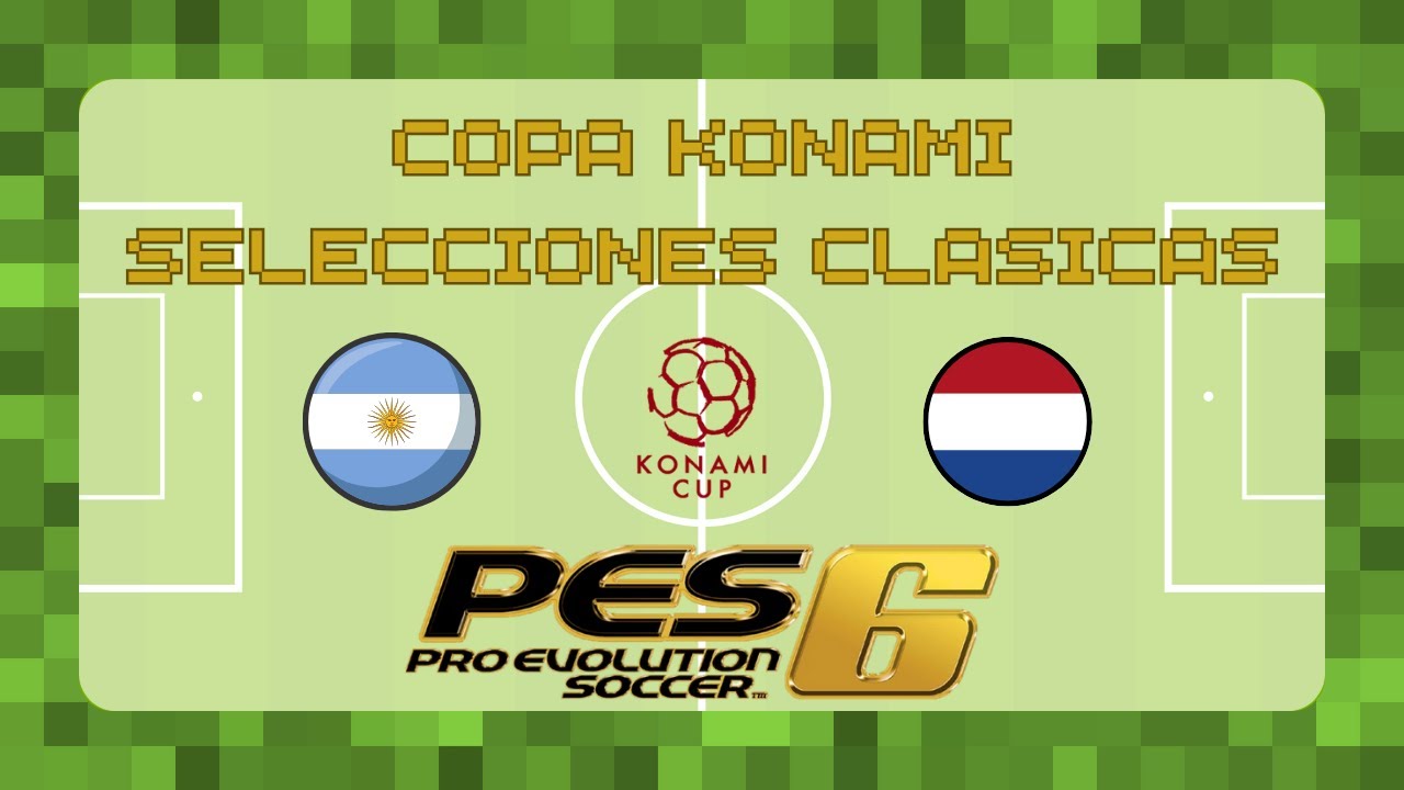 PES 6 - Copa Konami con selecciones clásicas (argentina campeón) - YouTube