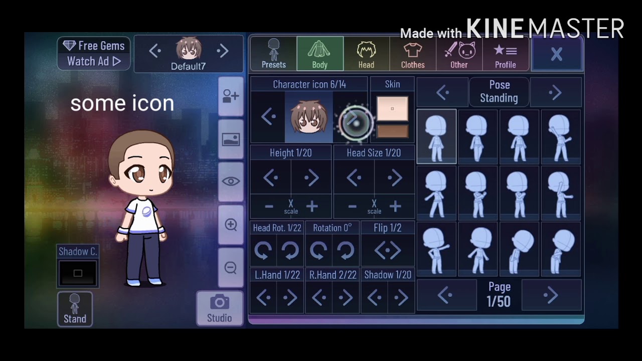 Making error sans in gacha club | neko ken - YouTube