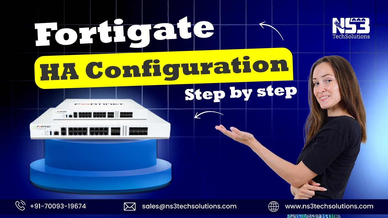 FortiGate HA Configuration | Step-by-Step Guide #FortiGate - YouTube