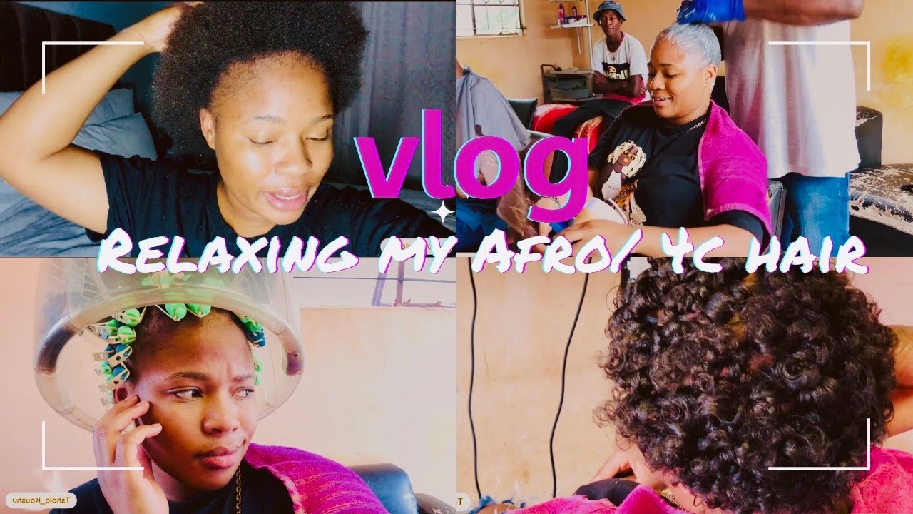 VLOG: RELAXING MY AFRO / 4C HAIR. KASI SALON & EKASI STORIES: RAW AND ...