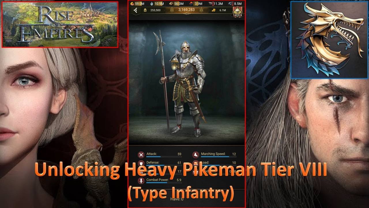 Rise of Empires: Ice and Fire - Heavy Pikeman Tier VIII (Type Infantry ...