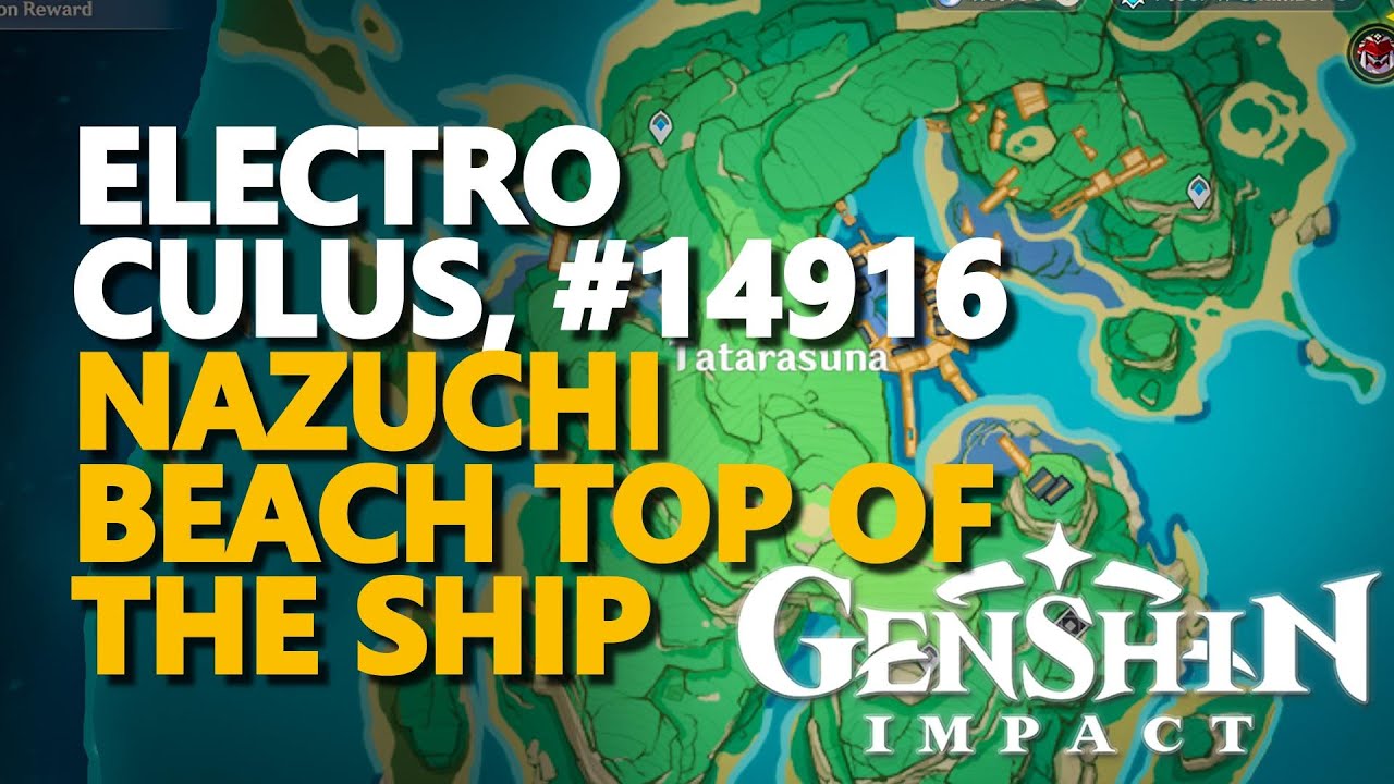 Nazuchi Beach Electroculus Genshin Impact (Top of the ship) - YouTube