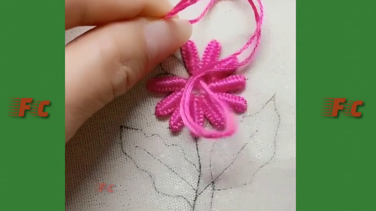 menyulam bunga mudah simple di kain strimin mawar matahari lavender ...