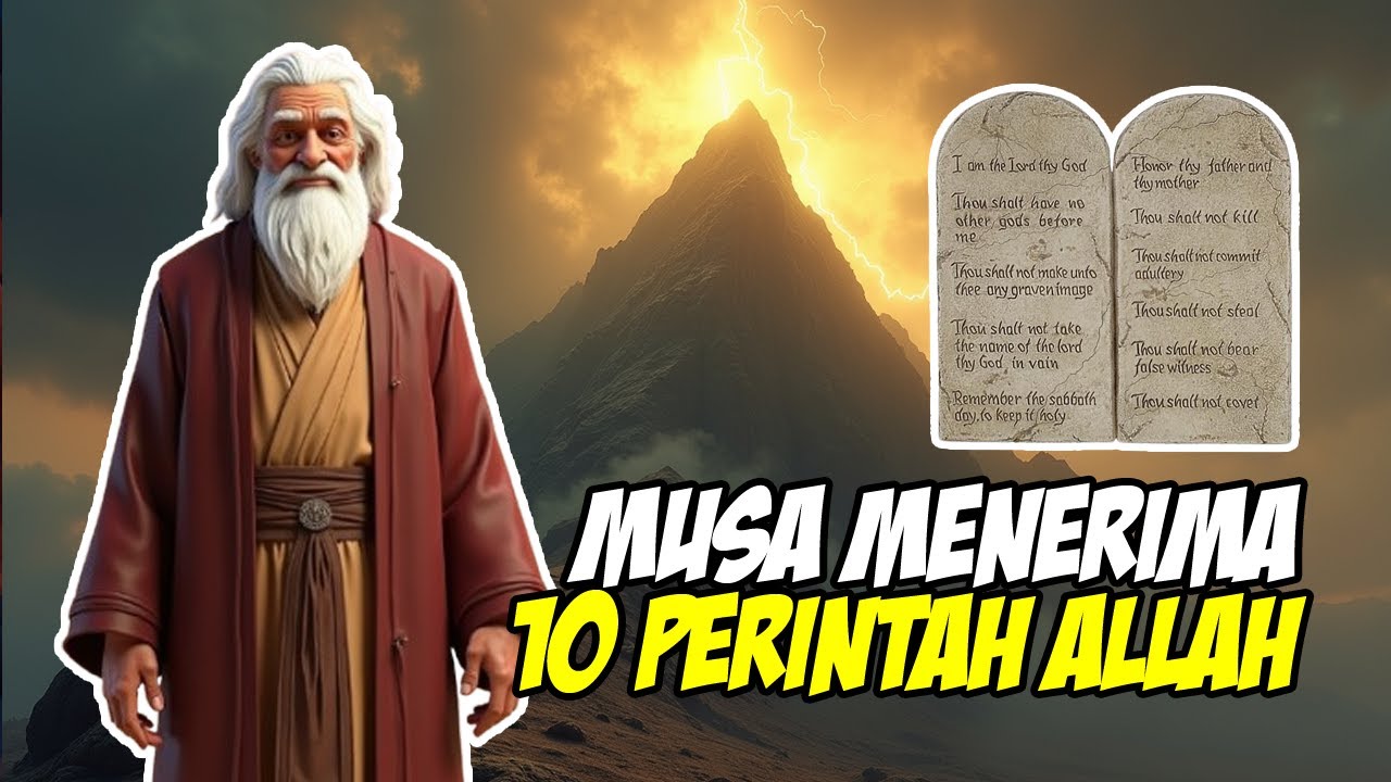 🔴 KARTUN ANIMASI 3 DIMENSI! Film Cerita Musa Menerima 2 Loh Batu (10 ...