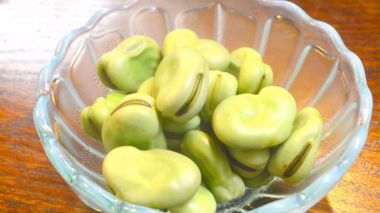 そら豆のゆで方 How to cook horsebeans - YouTube