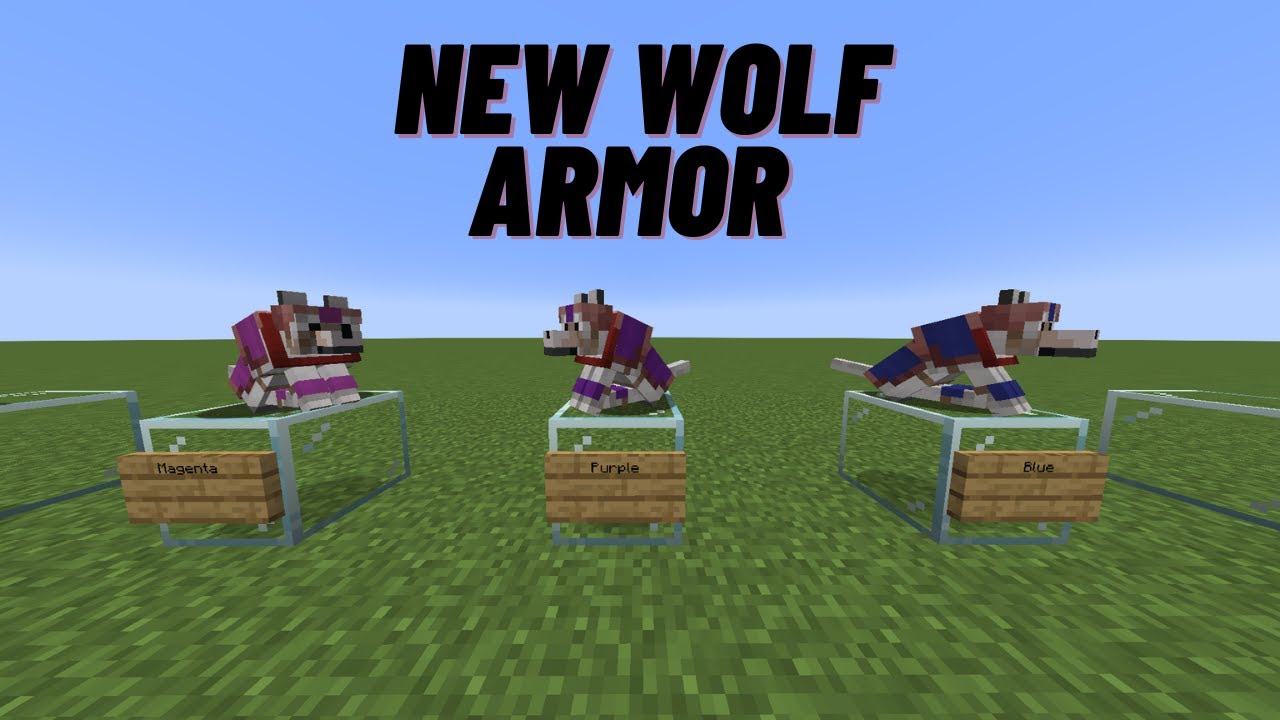 Wolf armor colors showcase - YouTube