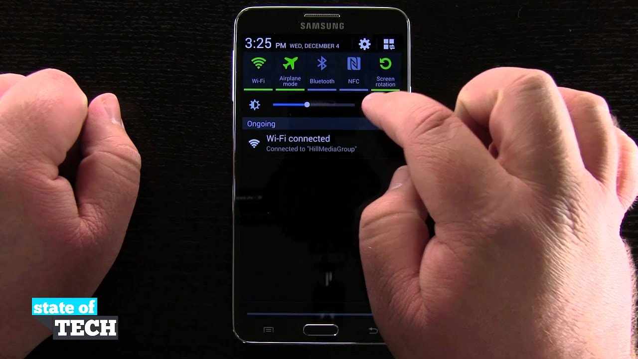 Samsung Galaxy Note 3 Tips - Adjusting Device Brightness - YouTube