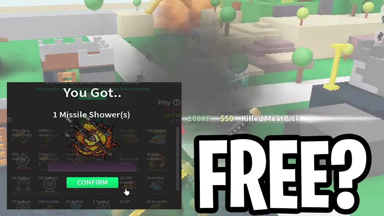Getting A Free Missile Shower From Spins (Roblox Combat Warriors) - YouTube