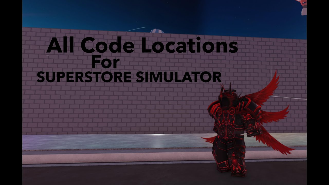 All 4 Codes in SUPERSTORE SIMULATOR - Roblox - YouTube