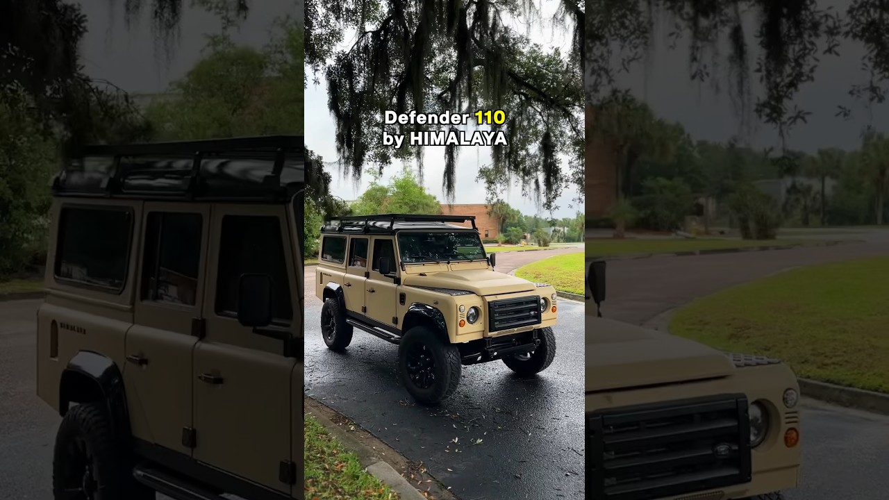 Custom Tan Land Rover Defender 110 by HIMALAYA #landrover # ...
