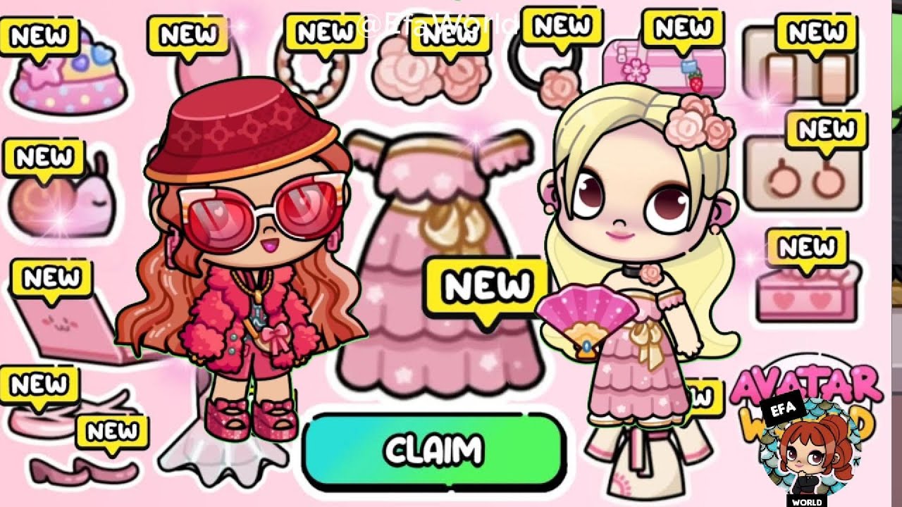 NEW FREE Pink Collection Avatar World for ELPHABA! 🌷 SECRET PINK OUTFIT ...