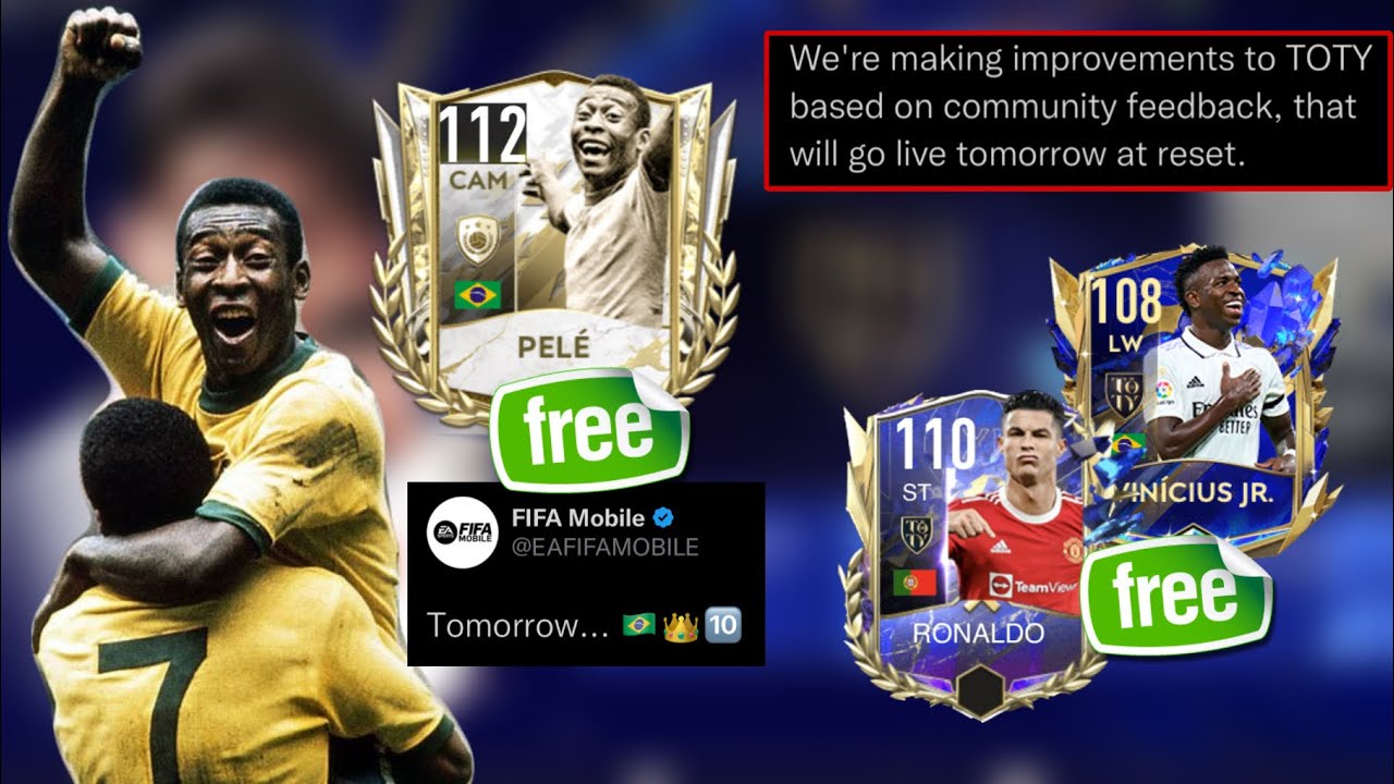 FREE TOTY ICON PELE 👑 CONFIRMED! NEW TOTY UPDATES! FIFA MOBILE 23 ...