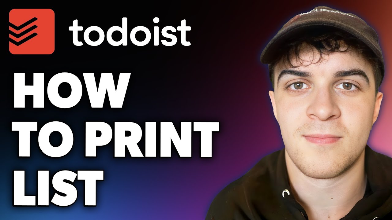 How to Print Todoist List (Full 2024 Guide) - YouTube