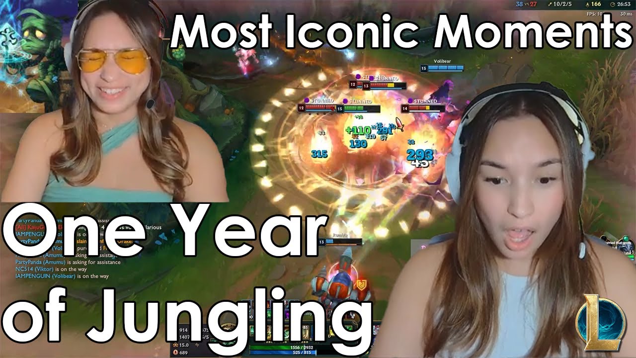 1 Year of Jungling – My Most ICONIC Plays & FAILS in League! - YouTube