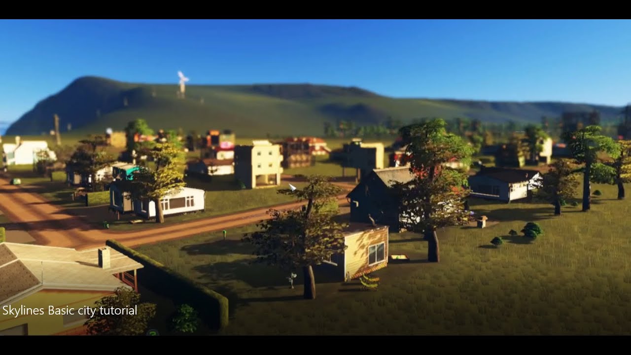 Basic city tutorial. Cities Skylines - YouTube