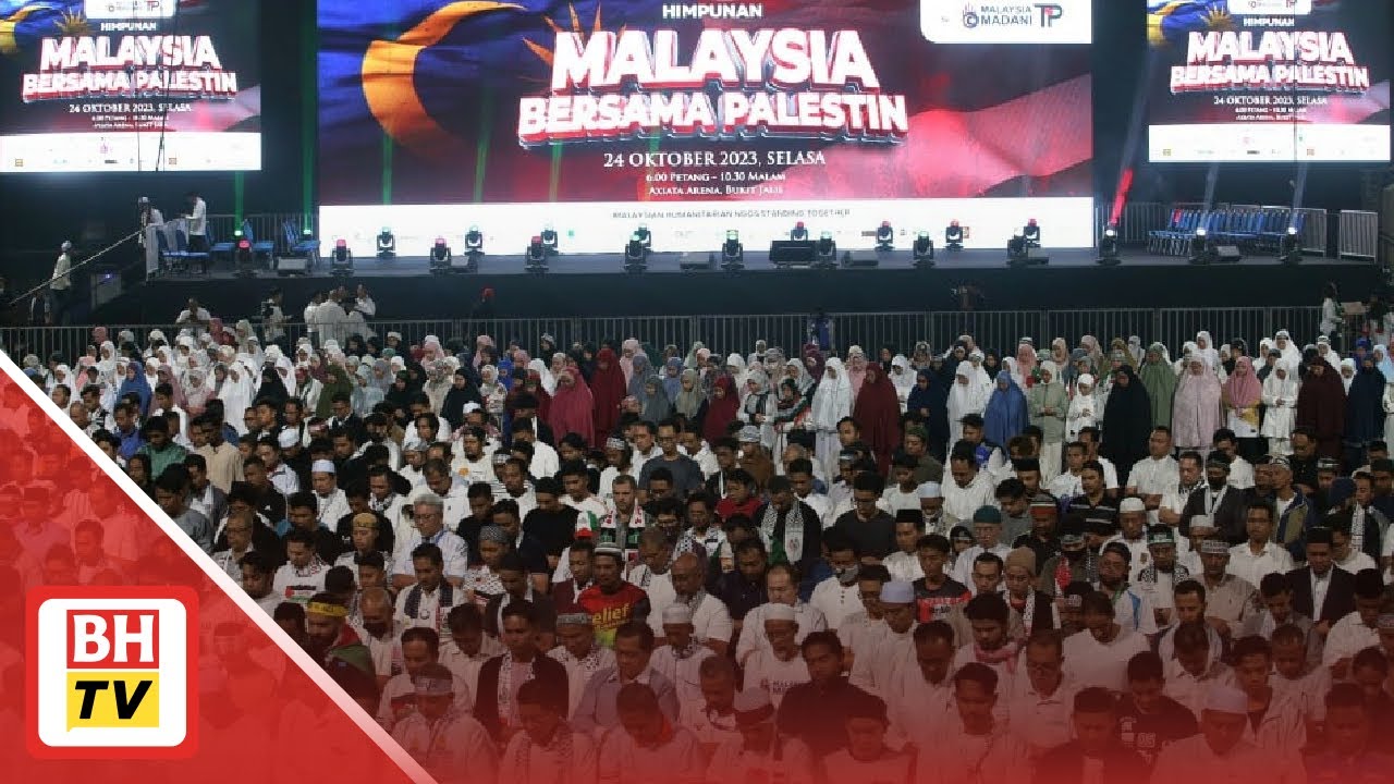 Laungan bebaskan Palestin, Israel cuak bergema di Axiata Arena - YouTube