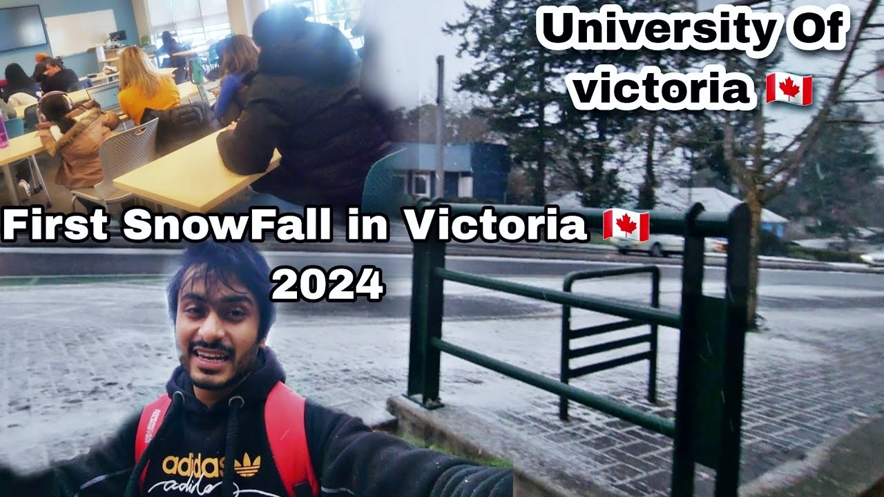 First Snow Fall in Victoria ️ | University of Victoria 🇨🇦 - YouTube
