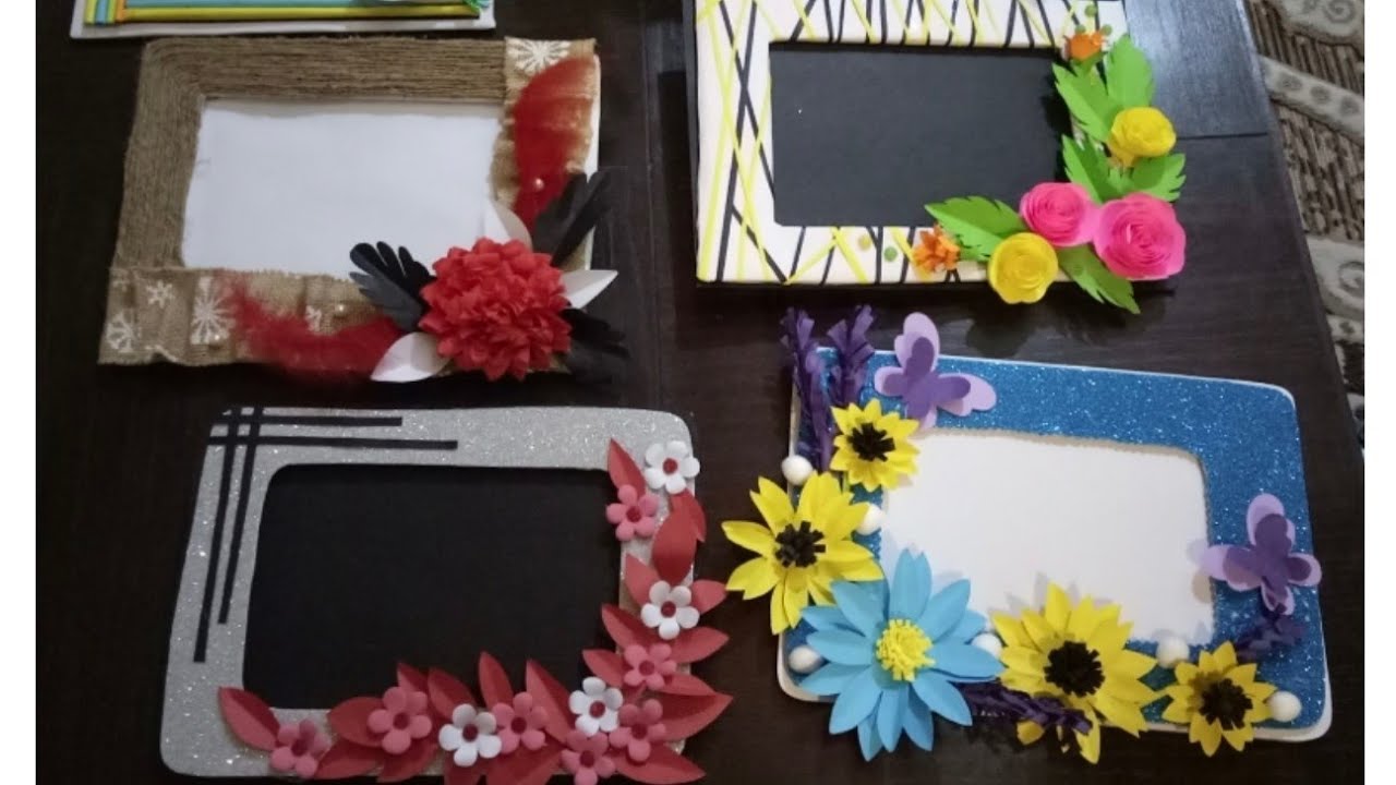 Easy handmade photo frames ideas | beautiful photo frames ideas | how ...