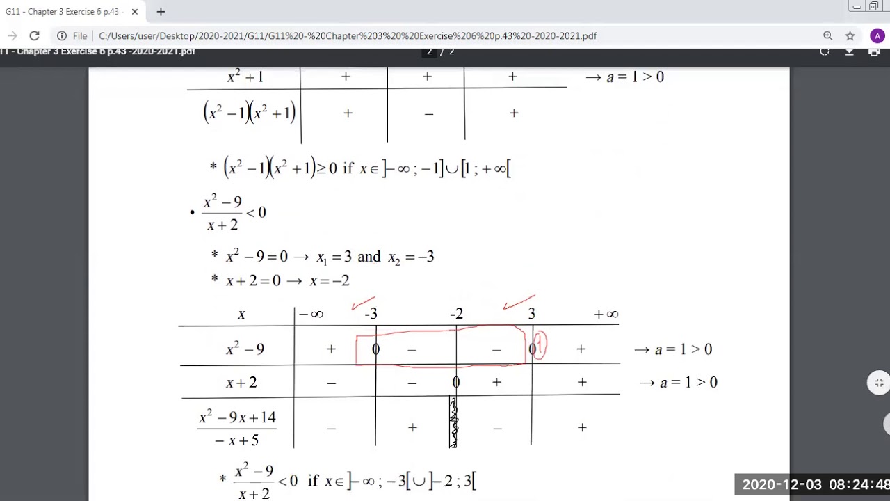 G11 - Chapter 3 - Exercise 6 (parts 1-3) page 43 - YouTube