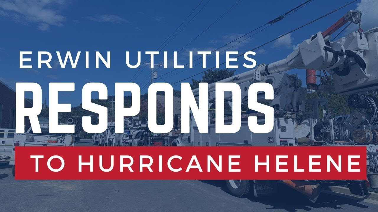 Erwin Utilities Responds to Hurricane Helene - YouTube