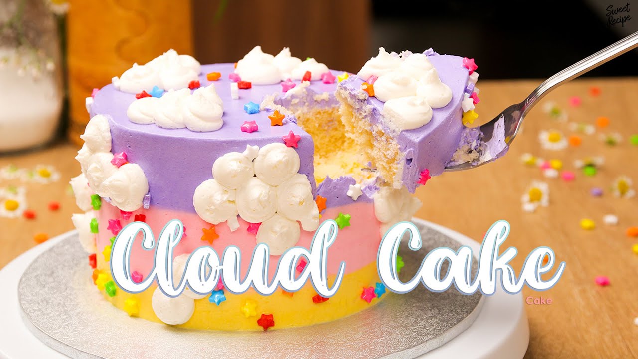 How to decorate Cloud Cake | Colorful Cloud Cake - YouTube