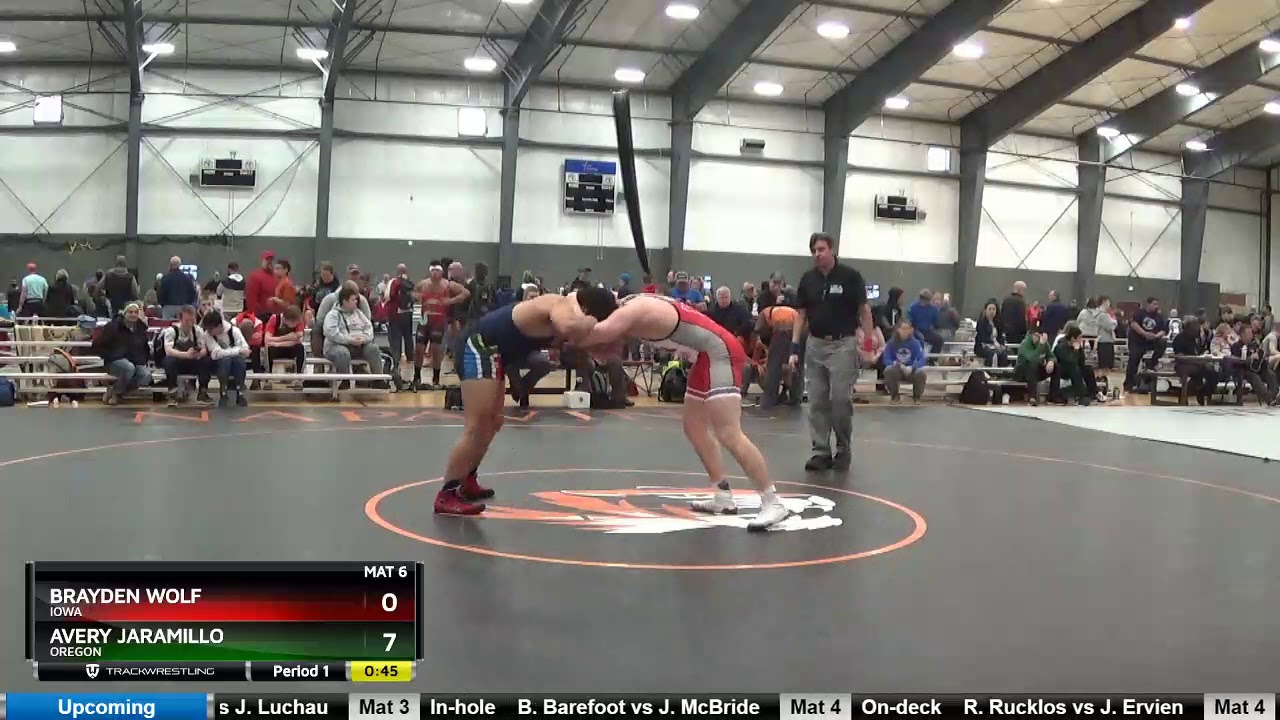 Junior 195 Brayden Wolf Iowa Vs Avery Jaramillo Oregon - YouTube