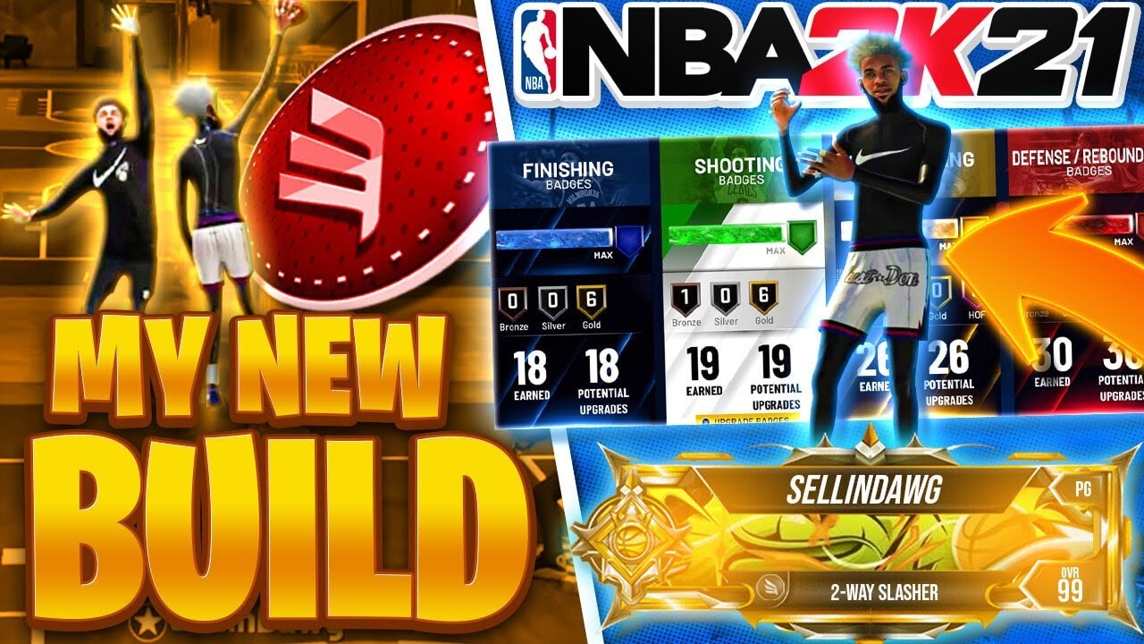 *NEW* 2 WAY SLASHER BUILD IS GAME BREAKING IN NBA 2K21! RARE OP GUARD ...