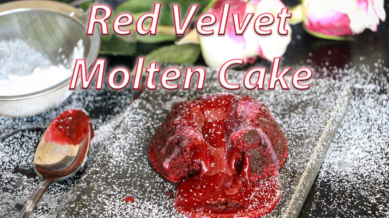 Red Velvet Molten Lava Cake - YouTube