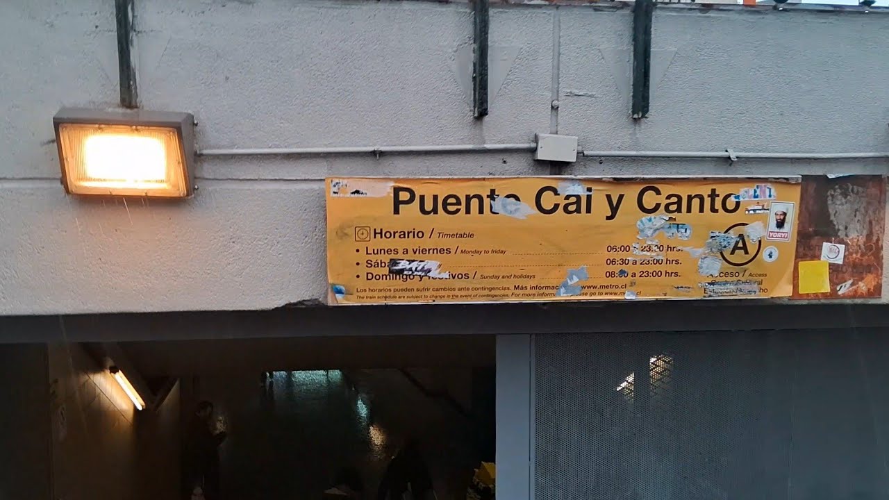 Entrando a Metro Puente Cal y Canto (Línea 3) - YouTube