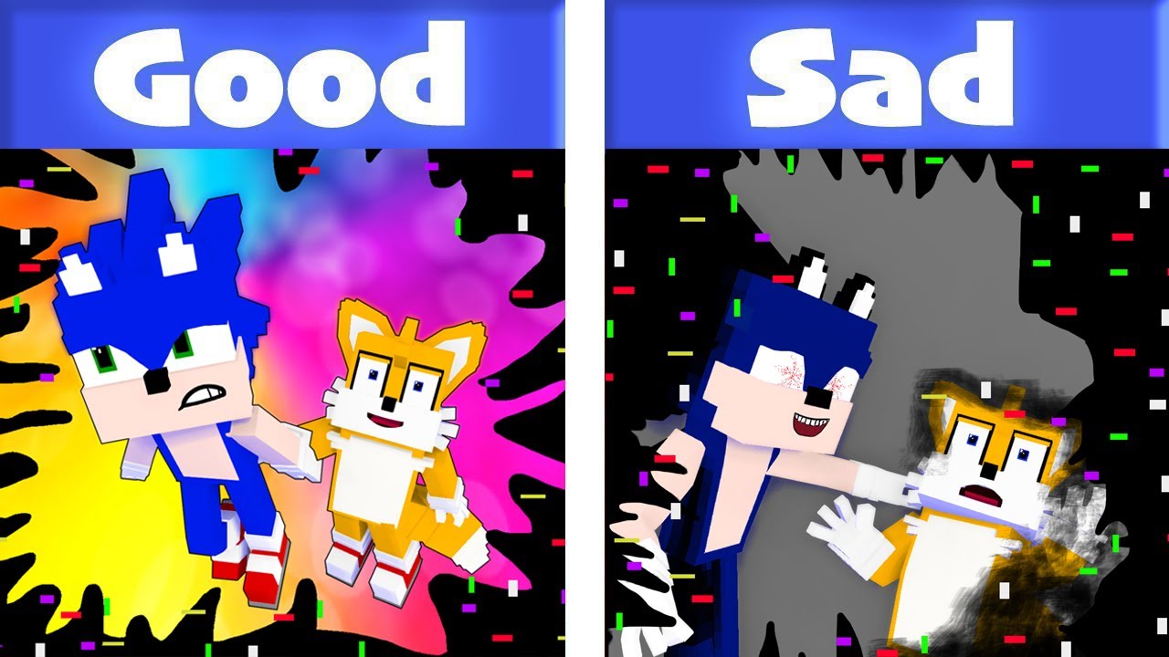 FNF Corrupted “SLICED” But Everyone Sings It | Good Ending VS Sad ...