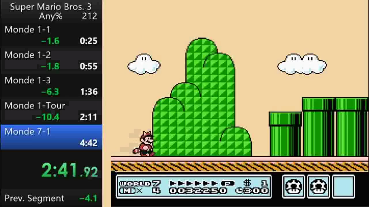 Speed run Super Mario Bros. 3 - 4min52.39 - YouTube