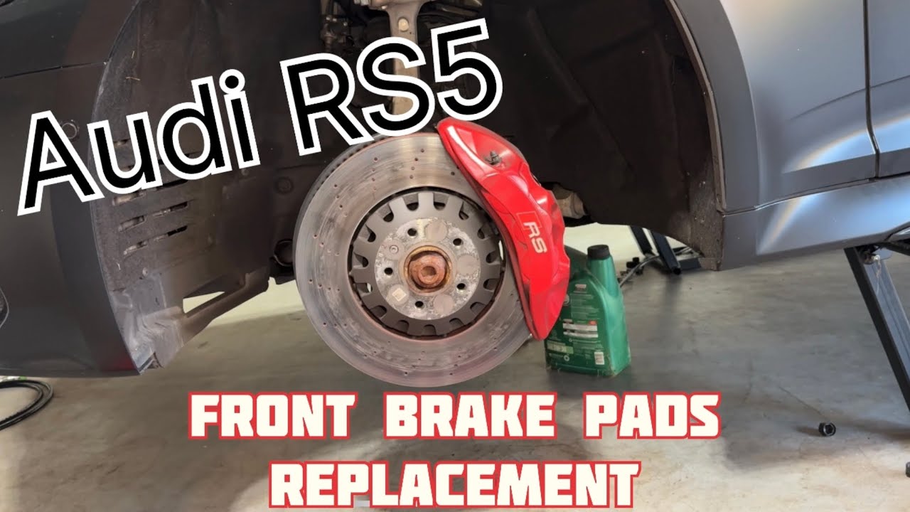 Audi RS5 Front Brake Pad Change (Part 1)(B9.5/9) - YouTube