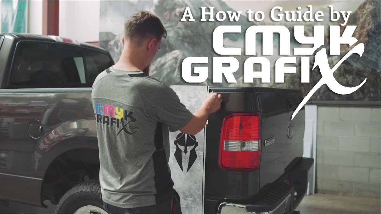 CMYK GRAFIX Kryptek Rear Quarter Panel Decal Installation - YouTube
