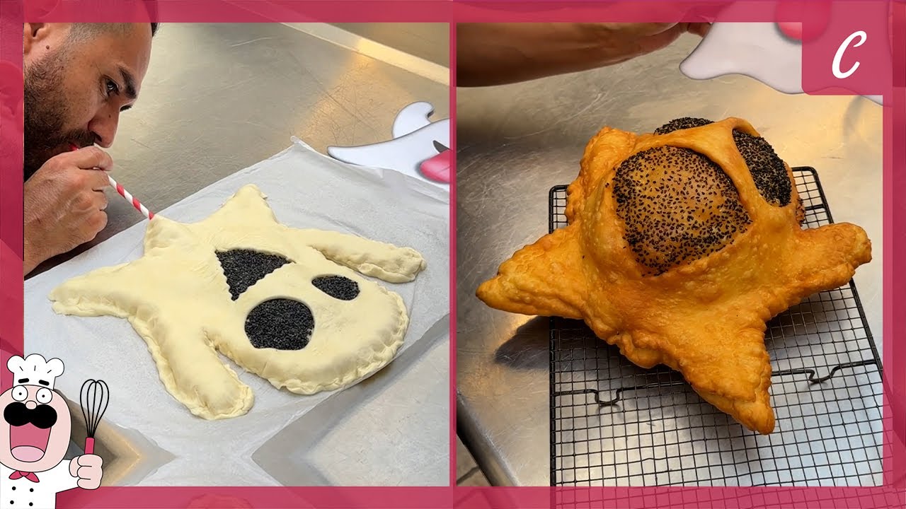 Halloween Deep-Fried Pizza Ghost Recipe 🍕👻 - YouTube