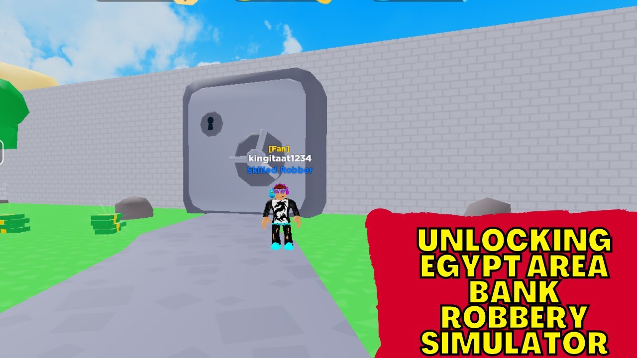 Unlocking NEW AREA Roblox Bank Robbery Simulator - YouTube