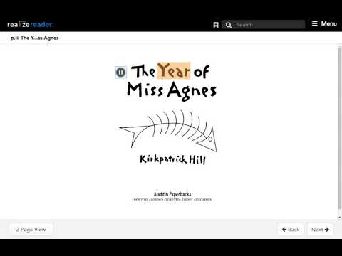 Chapter 15 The Year of Miss Agnes - YouTube