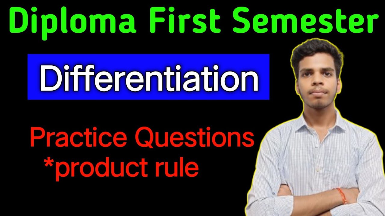 Differentiation practice Questions/Diploma first semester/Jharkhand/ - YouTube