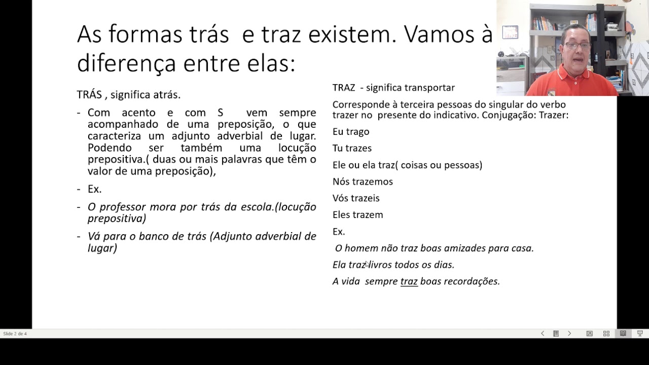 Português Fácil - Trás ou Traz? - YouTube