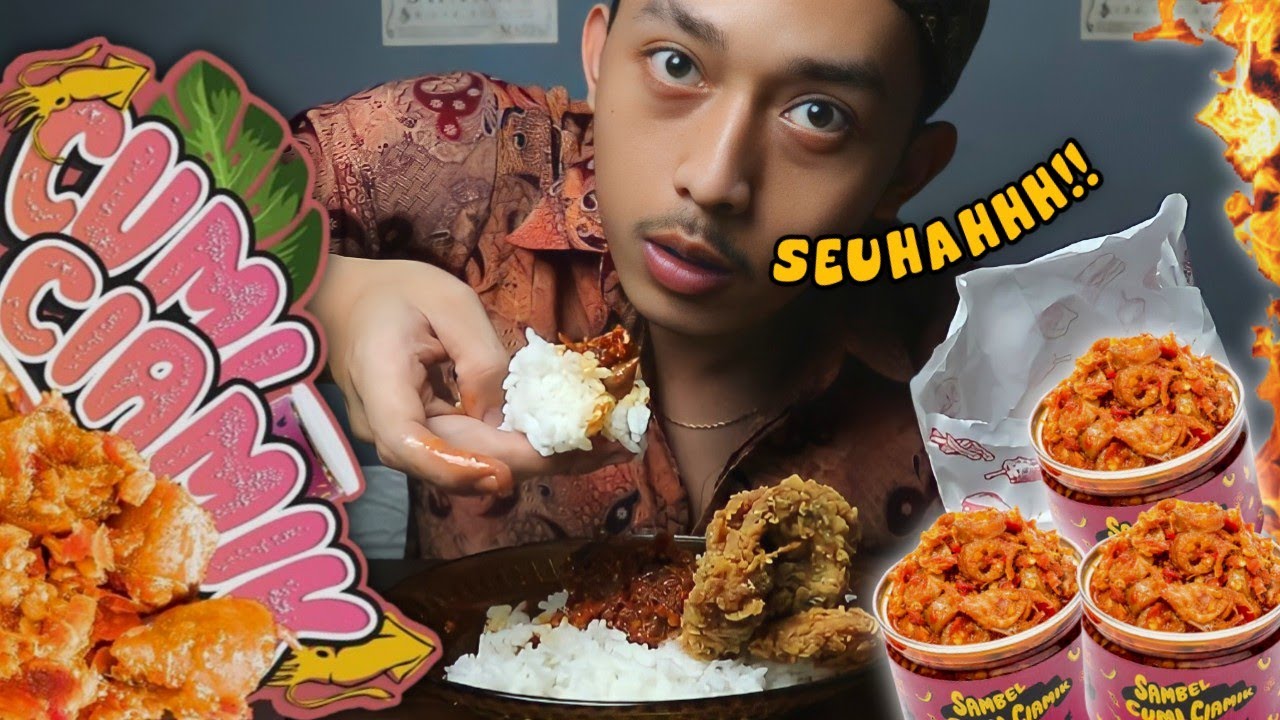 AWOR AWOR MANTEP | EAT SAMBEL CUMI CIAMIK🦑 - YouTube