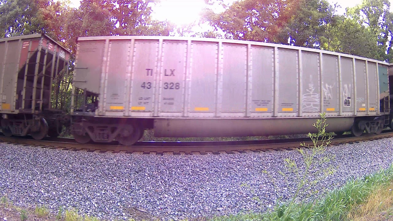 Single CSXT ES44AC Loco 828 Pulling a Long Empty Unit Coal Drag - YouTube