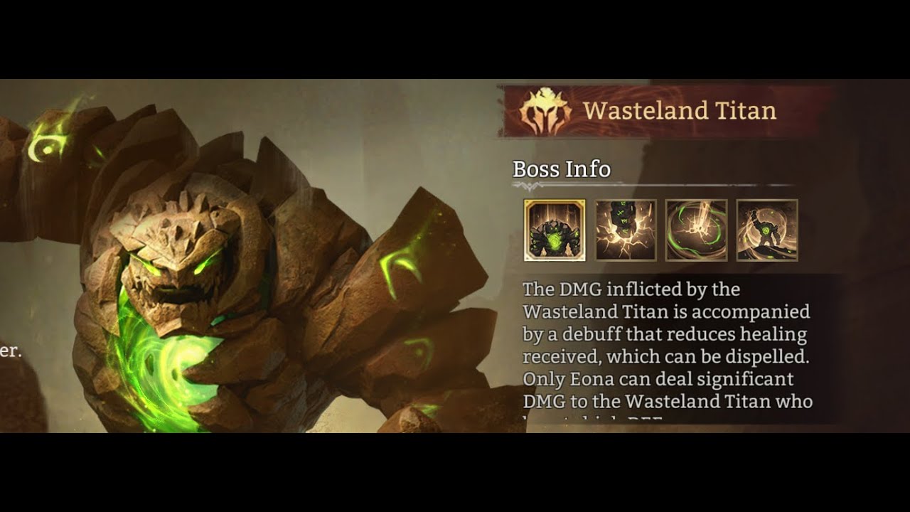Watcher of Realms - Immortal Codex - Wasteland Titan Basic/Beginner Strategy - YouTube