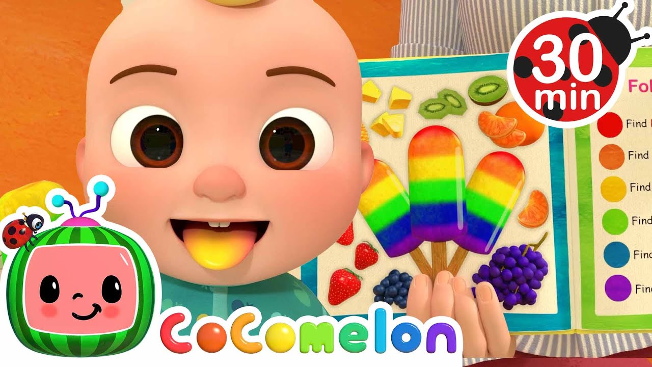 Yummy Rainbow Popsicle! 🌈The Colors Song | CoComelon Nursery Rhymes ...