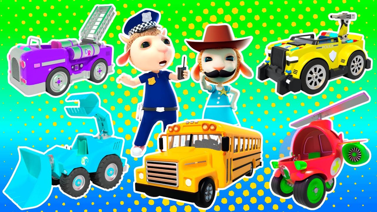 Five Small Colored Cars | Cartoon for Kids | Dolly and Friends - YouTube
