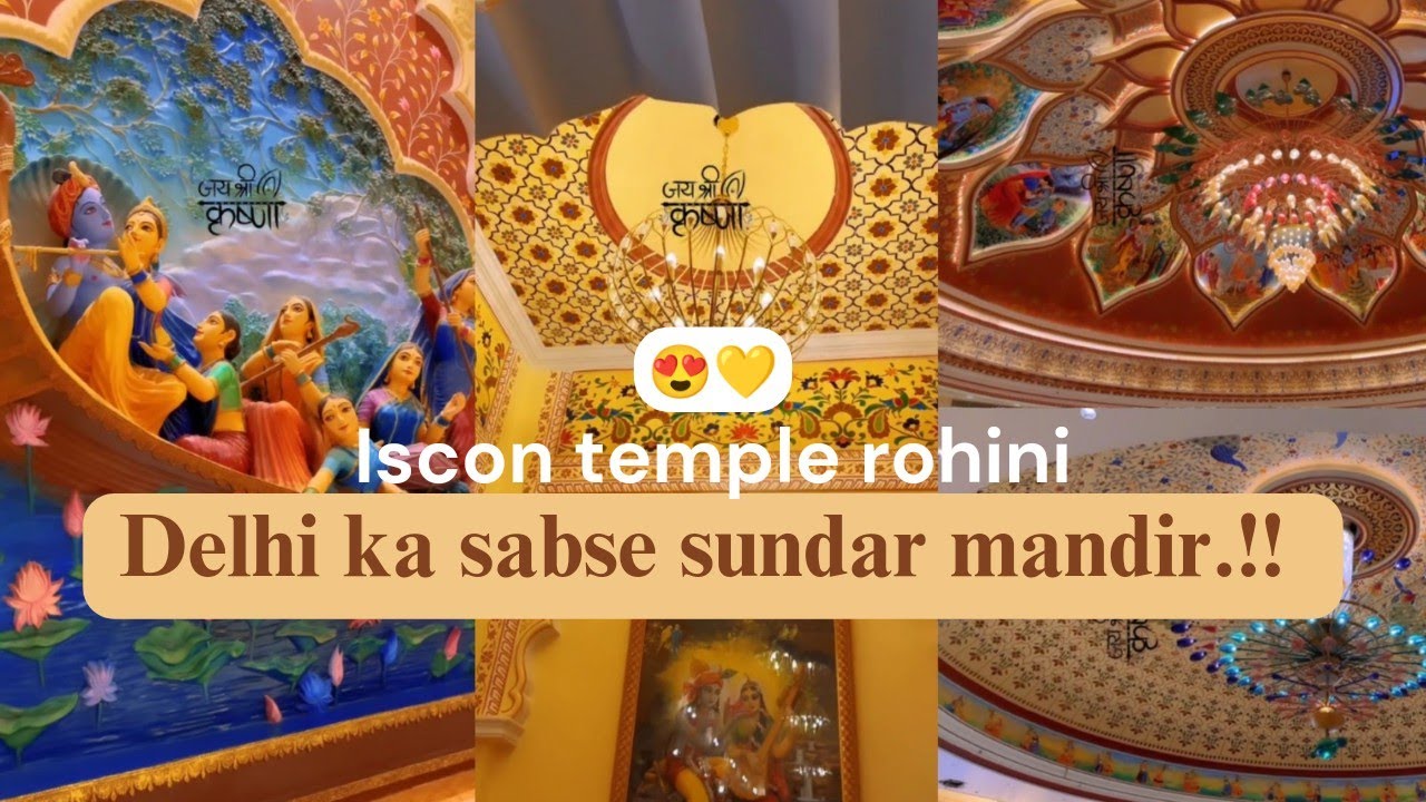 iskcon temple || Delhi, Rohini || iskcon temple sec 25 rohini || 💛 # ...
