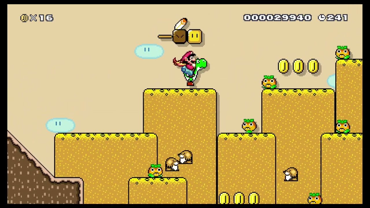 Eric's Super Mario Maker 2 Levels: Desert Desserts - YouTube