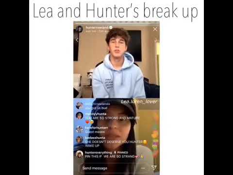 Lea and Hunter's break up 💔😭