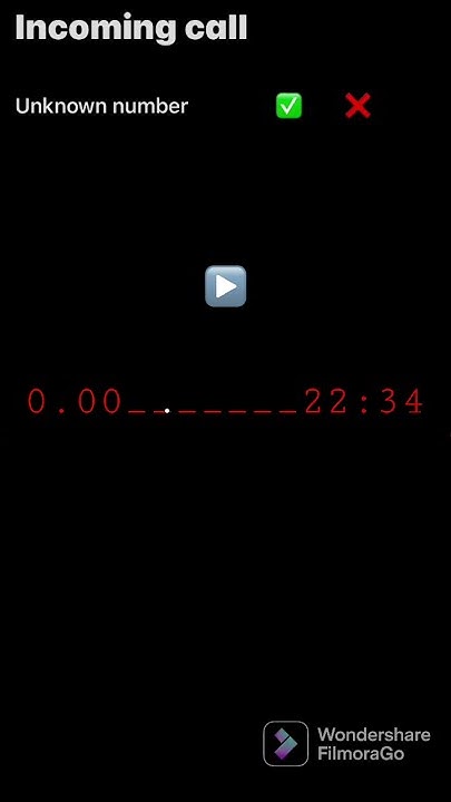 When an unknown number calls - YouTube