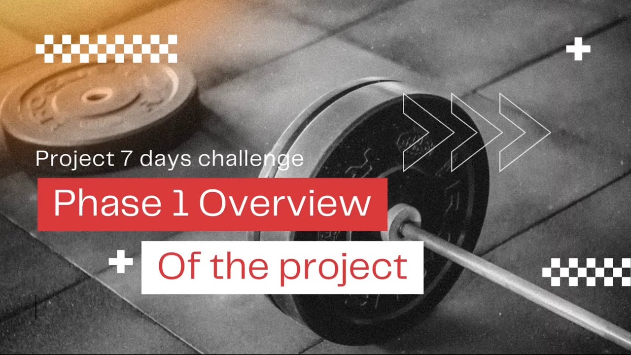 Project 7 days challenge Phase 1 overview of the project. - YouTube