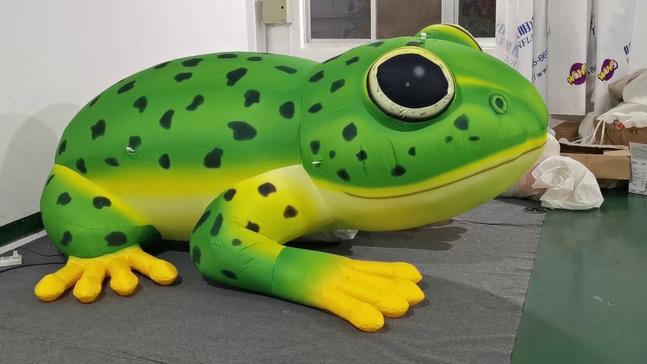 Inflatable Balloon Frog For Nightclub Decoration - YouTube