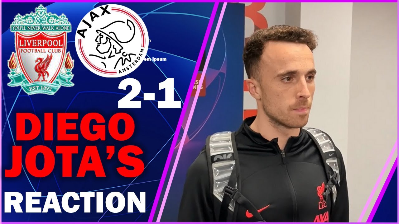 Liverpool 2-1 Ajax I Diogo Jota UEFA Champions League Mixed Zone ...